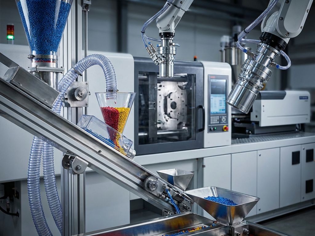 What are injection molding material handling systems? - EAS change systems